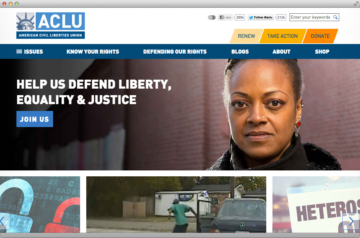 Telling the Stories That Matter: Welcome to the New ACLU.org | ACLU