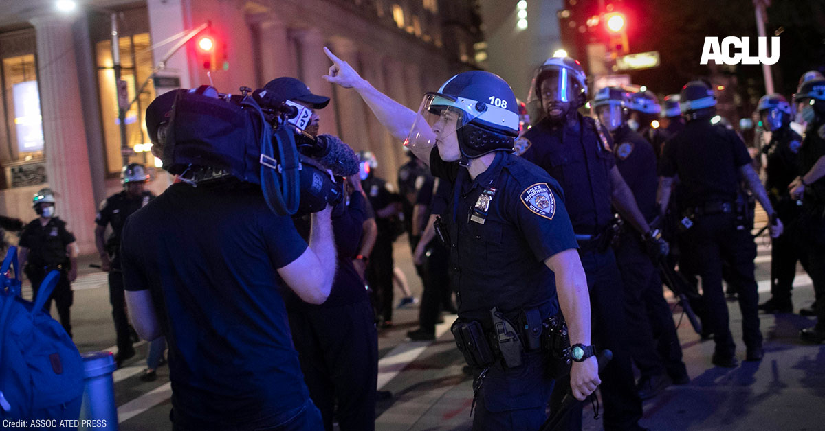 Police are Attacking Journalists at Protests. We’re Suing. | ACLU