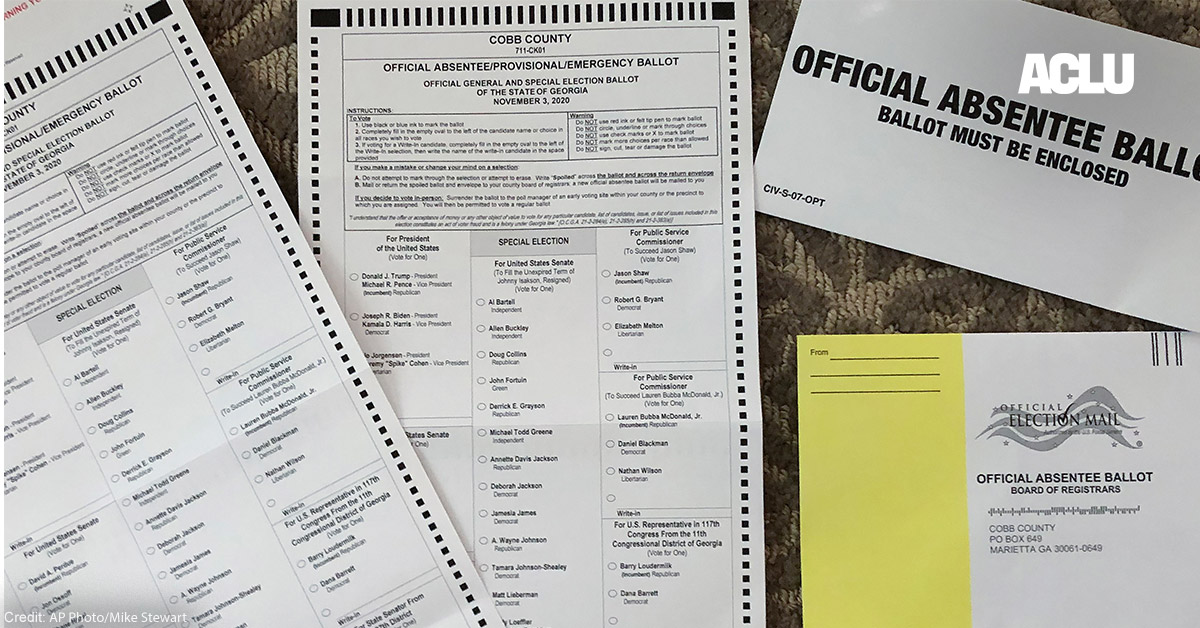 Voting by Mail is Easier and Safer than You Think. Here’s How. | ACLU