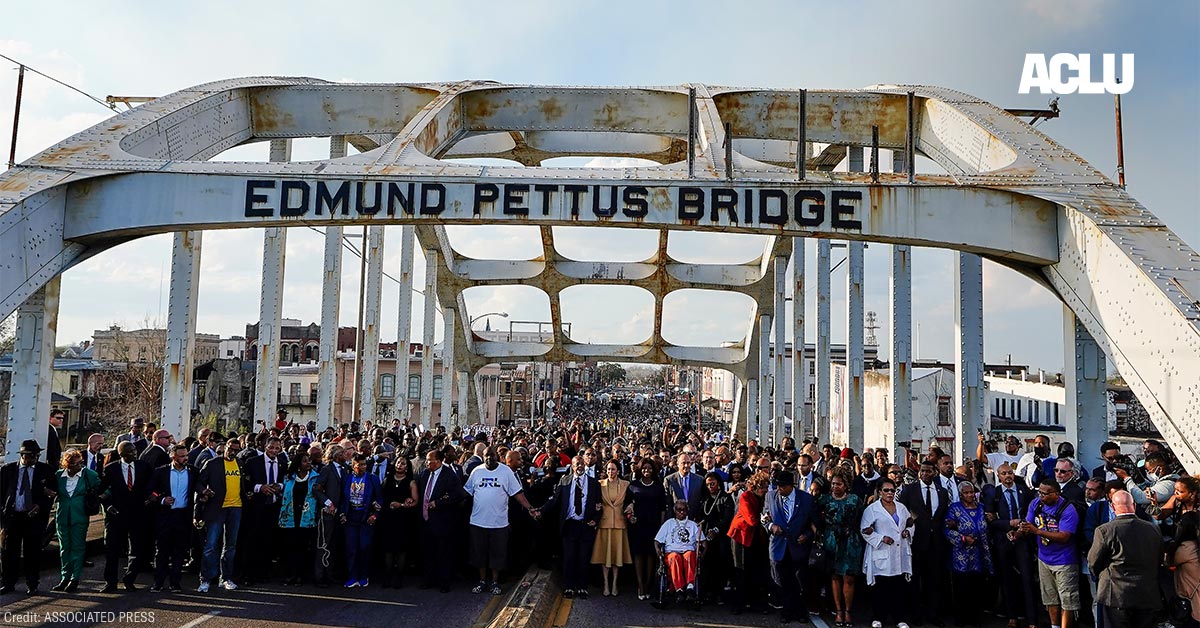 Crossing the Bridge Together: The Fight for Voting Rights Marches On | ACLU