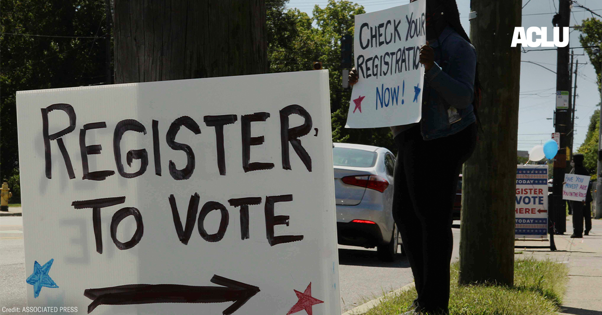 Honoring the Past, Paving the Future: Enhancing Voter Registration | ACLU