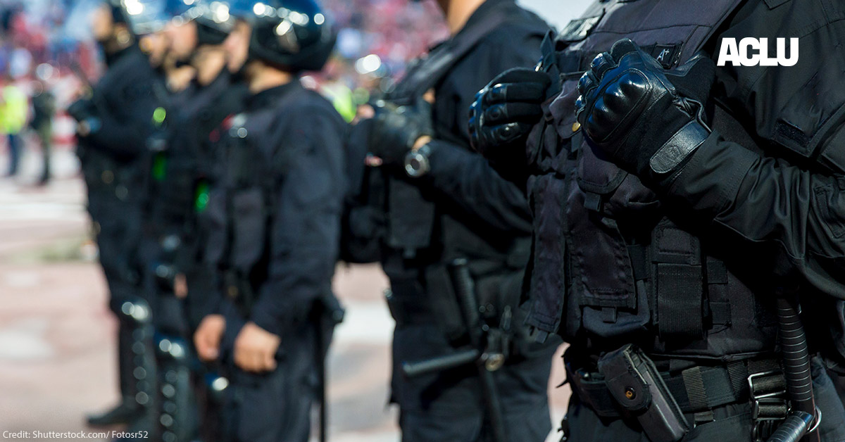 Unaccountable Police Units Are Wrong for Safety | ACLU